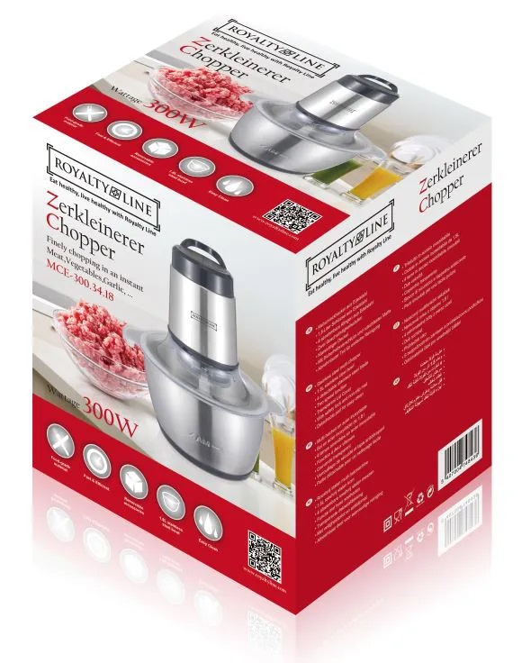 Royalty Line elektrischer Zerkleinerer Standmixer hochleistung 300W für ...