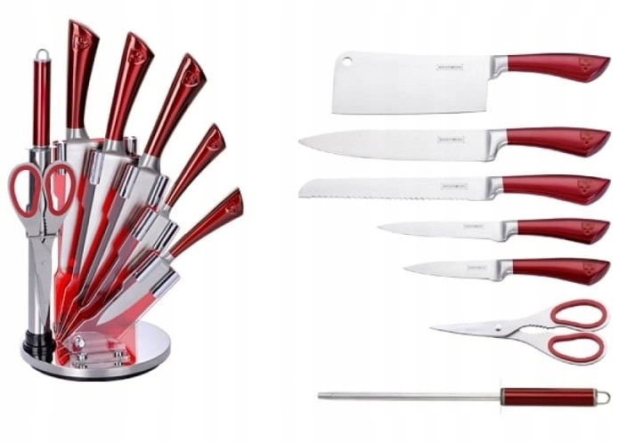 Royalty Line 8-teilig Messerset Messerblock Rostfreier Edelstahl ...